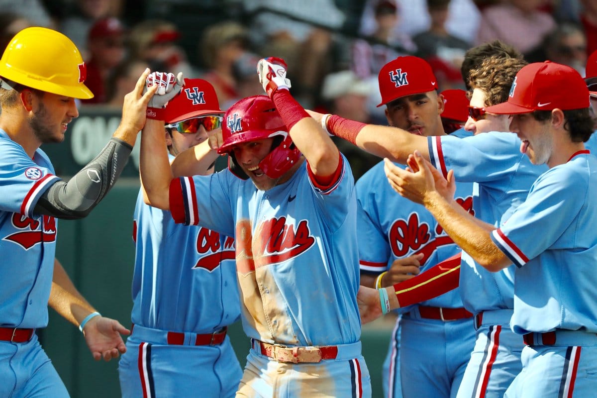 Rebels force decisive game three with 13-5 win over Arkansas ...
