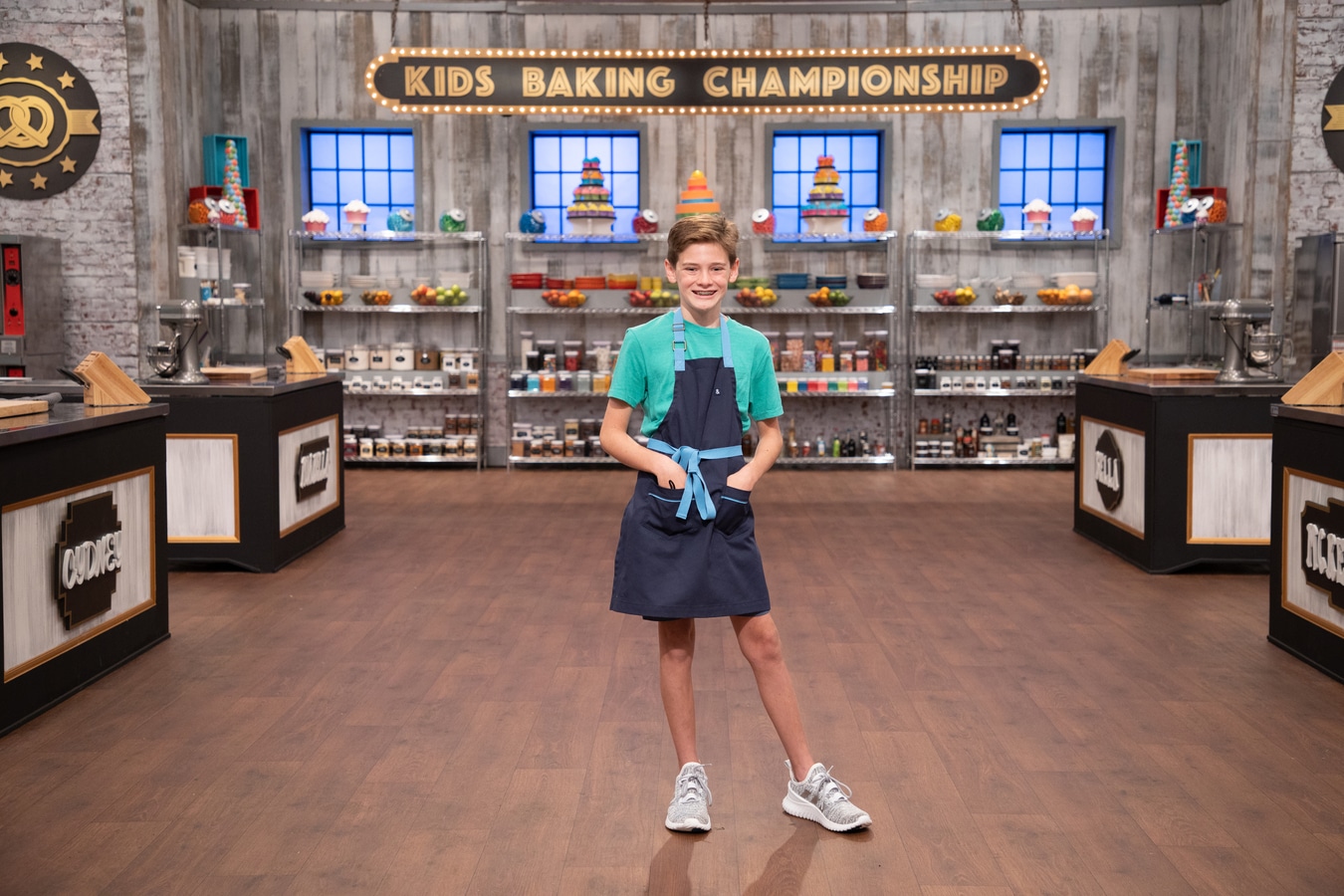 Andrew Clark (10, Madison, MS) participates in the Food Network's Kids ...