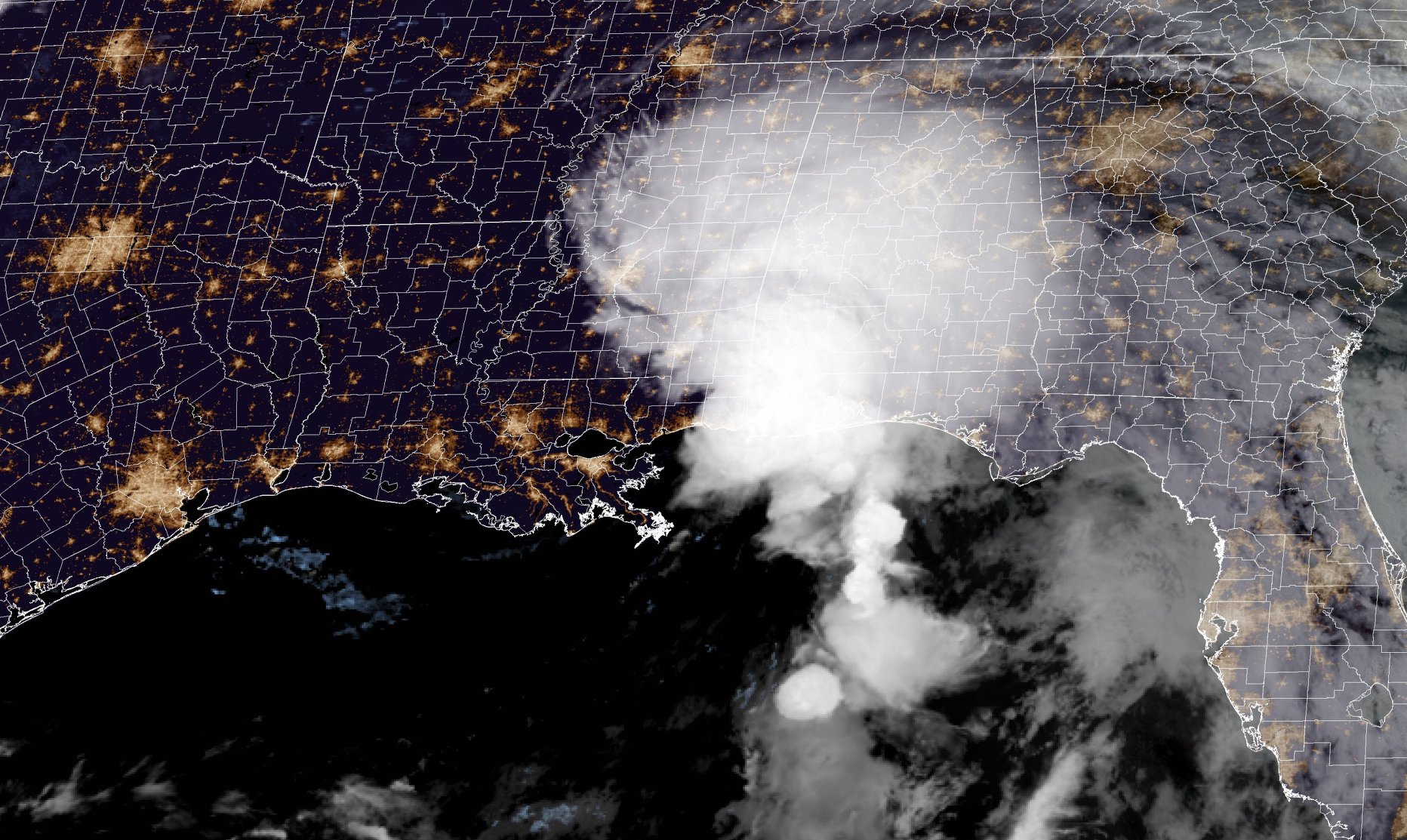 Tropical Storm Claudette makes landfall, heavy rainfall arrives in ...