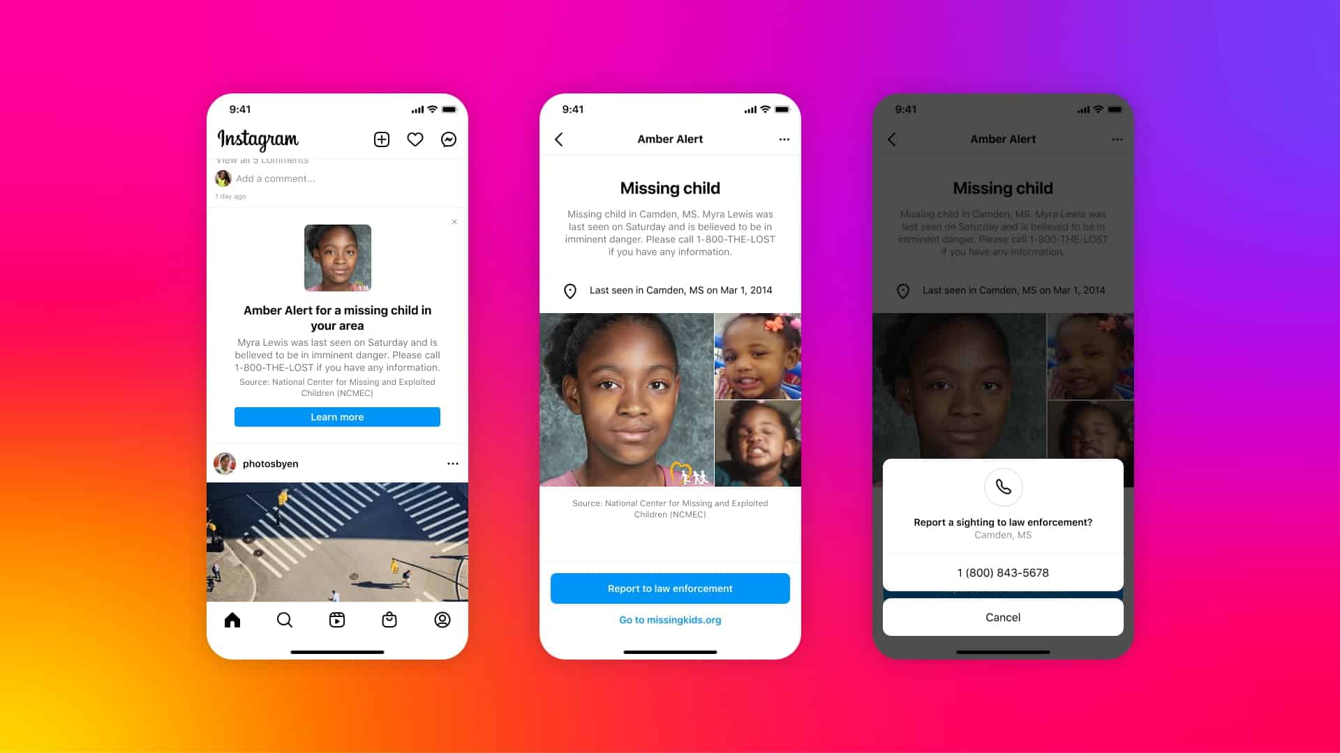 AMBER alerts are coming to Instagram - SuperTalk Mississippi