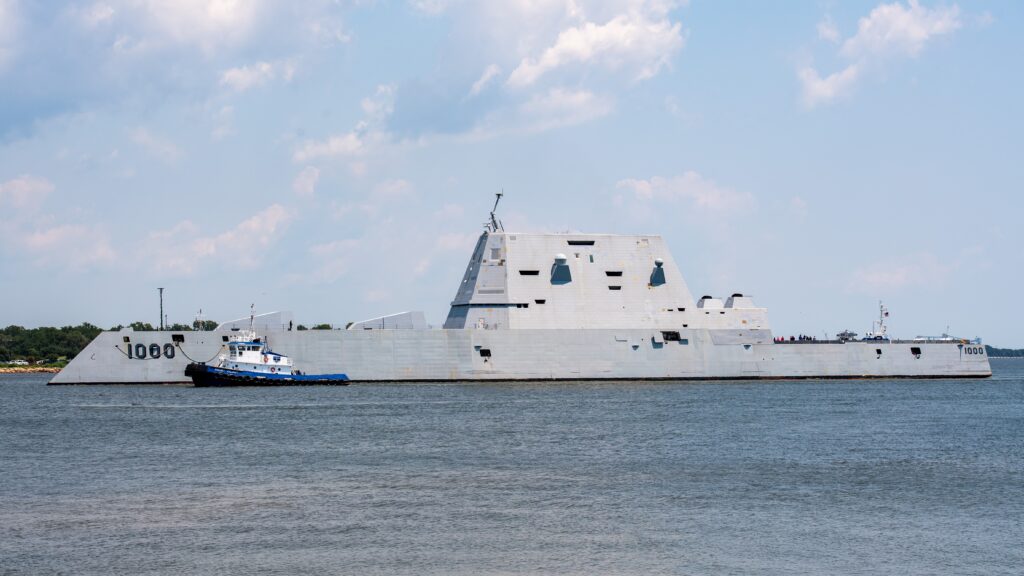USS Zumwalt to receive $155M in upgrades at Huntington Ingalls Shipyard ...