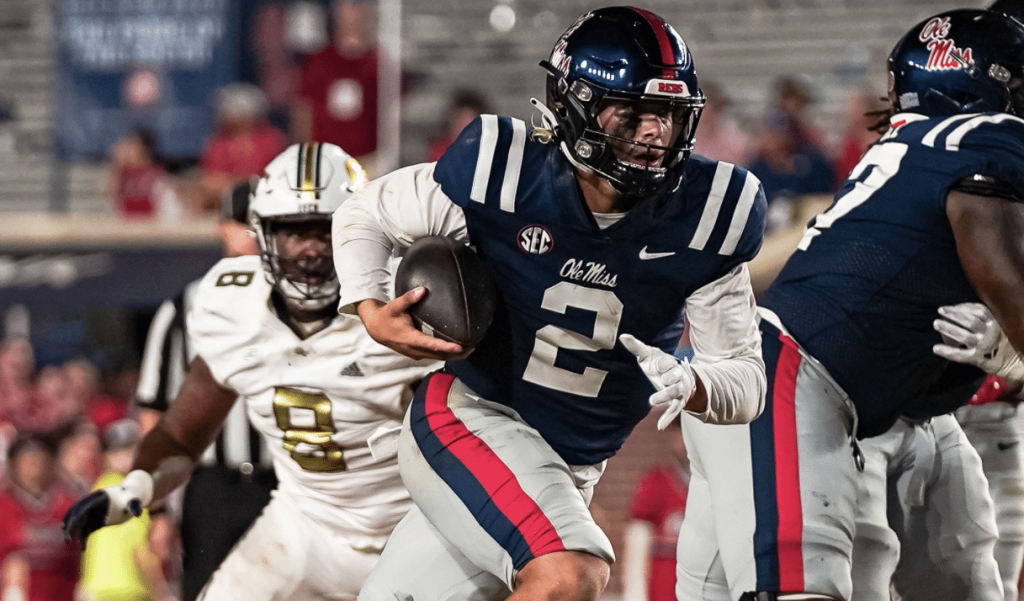 Ole Miss quarterback Jaxson Dart becomes first college athlete to sign ...