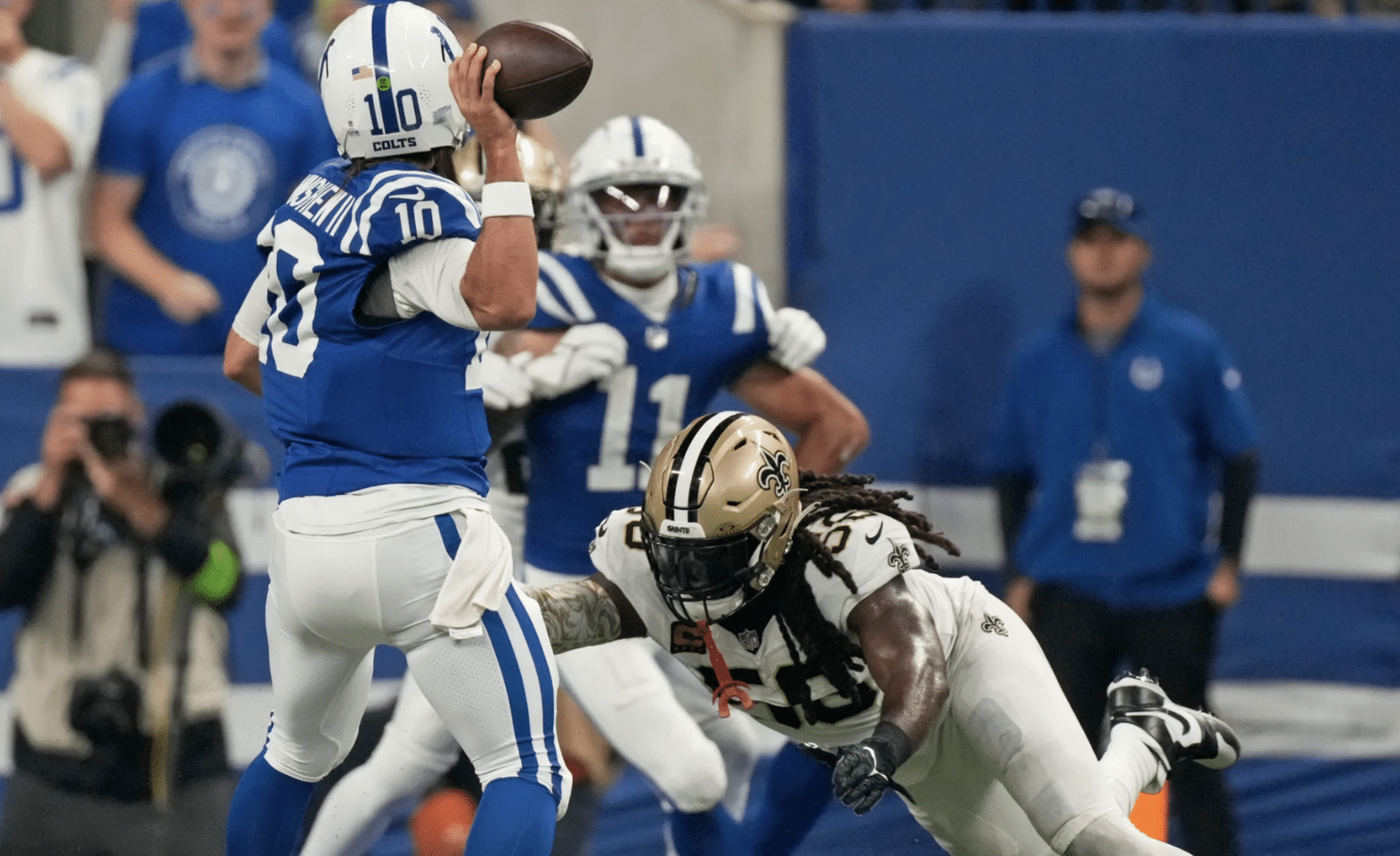 Battle of Brandon: Davis and the Saints oust Minshew and the Colts 38 ...