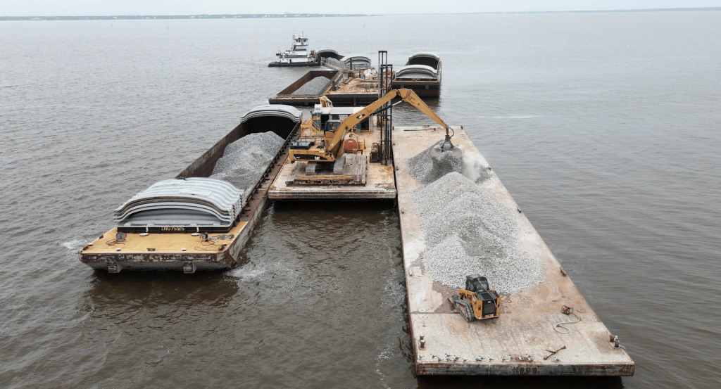 New 35-acre oyster reef being constructed in Bay St. Louis - SuperTalk ...