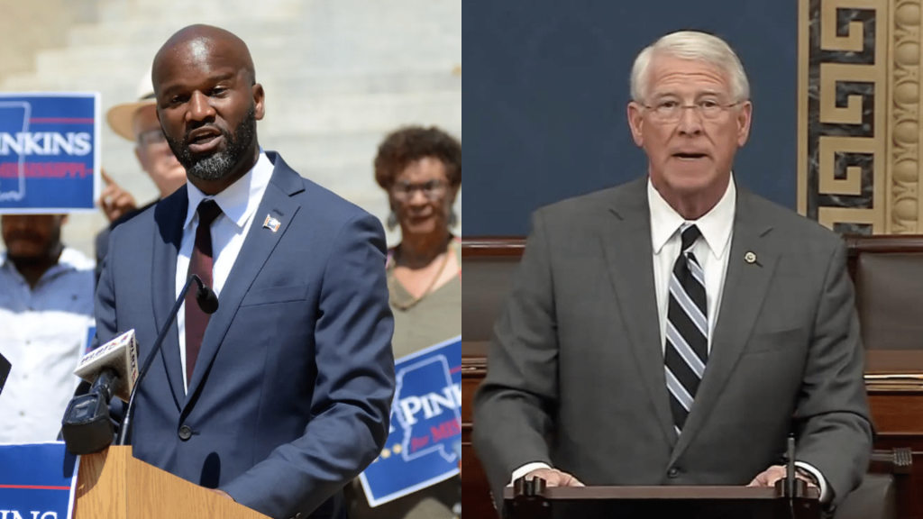 Democratic Senate candidate Ty Pinkins challenges incumbent Roger ...