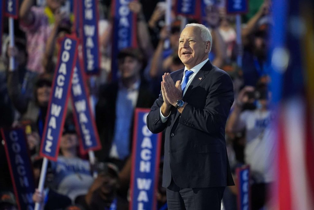 Tim Walz accepts Democratic nomination for vice president - SuperTalk ...