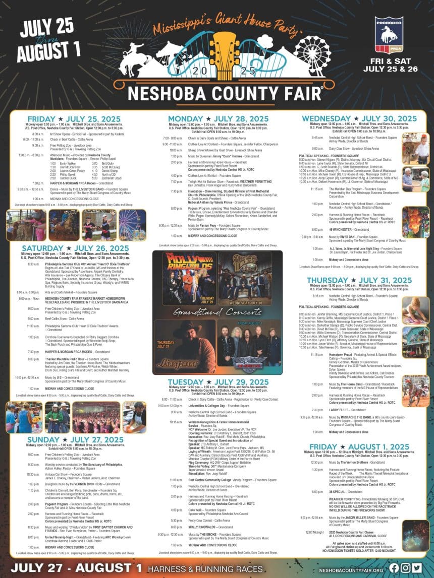 Mississippi's Giant Houseparty: Guide to the 2025 Neshoba County Fair ...