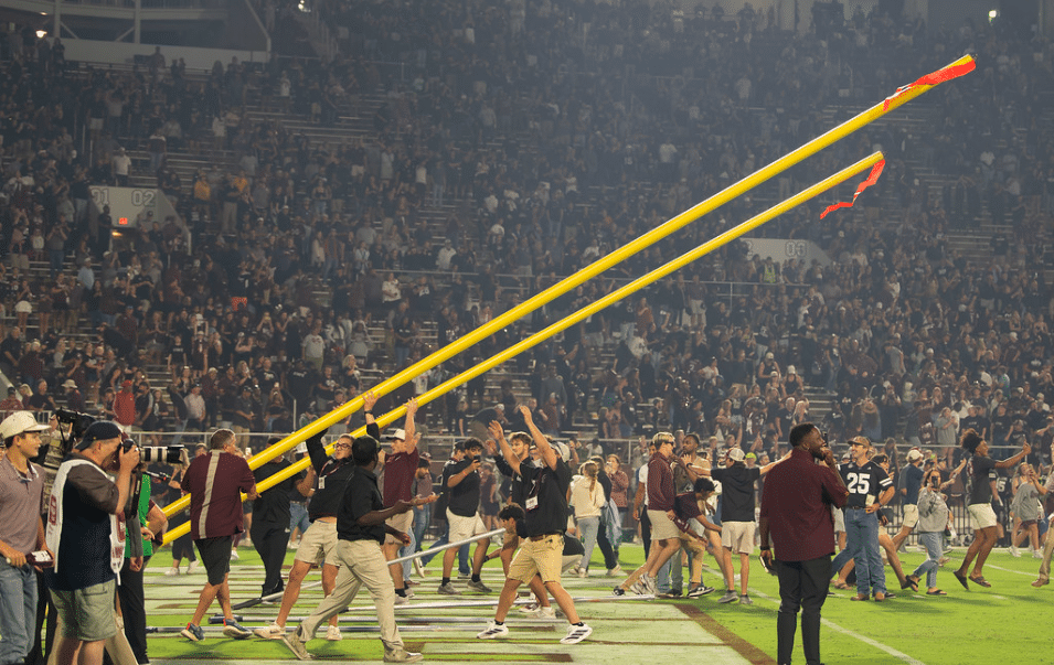 Mississippi State fined $500K after storming field in celebration of ...
