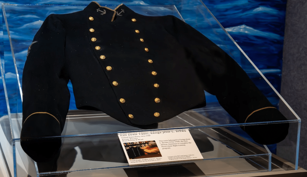 Tunic of U.S. Navy's first Black aviator displayed at Hattiesburg ...